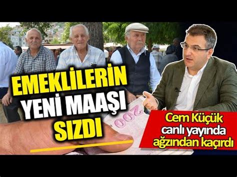 Cem Küçükün canlı yayınında kulis bilgisini açıkladı En düşük emekli