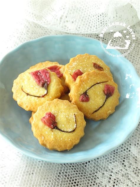 Sakura Preserved Cherry Blossom Cookies Recipe Nasi Lemak Lover