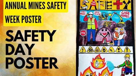 Mines Safety Week Poster Drawing Annual Mines Safety Week Poster Making