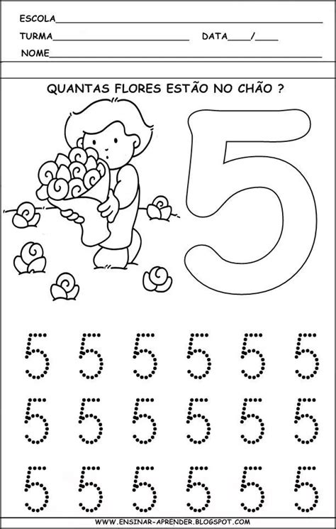 30 Atividades O Número 5 Para Imprimir Educação