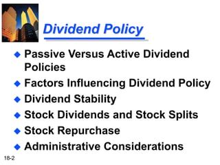 Dividend Policy Ppt