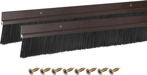 Uxcell Pcs Door Brush Bottom Sweep H Shape Aluminum Alloy Base With