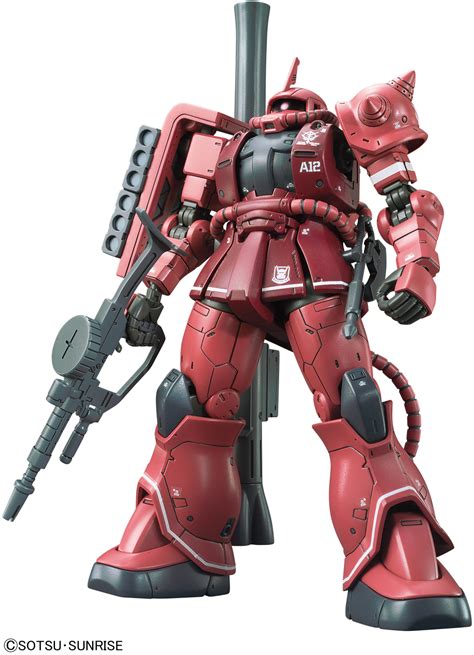 HG MS 06S Zaku II Principality Of Zeon Char Aznable S Mobile Suit Red