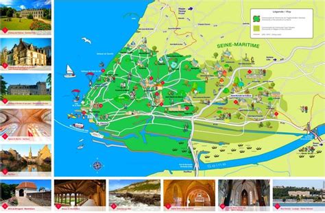 Le Havre Area Tourist Map Map Havre Tourist Map