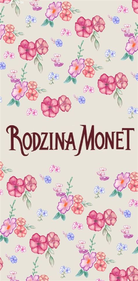 The Cover For Rodina Monet S Book With Pink Flowers And Green Leaves