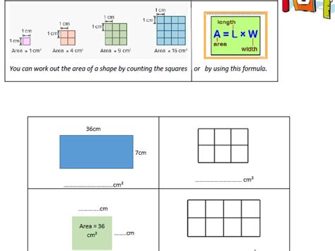Area Of Rectangles And Squares Worksheet Editable And Pdf