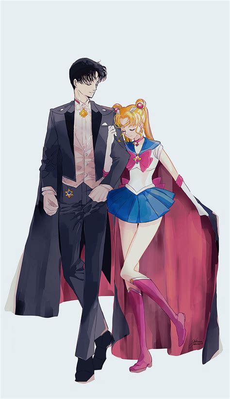 Tsukino Usagi Sailor Moon Chiba Mamoru And Tuxedo Kamen Bishoujo Senshi Sailor Moon And 1