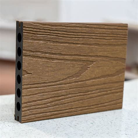 Co Extrusion Solid Hollow Outdoor Floor Wood Plastic WPC Composite Deck
