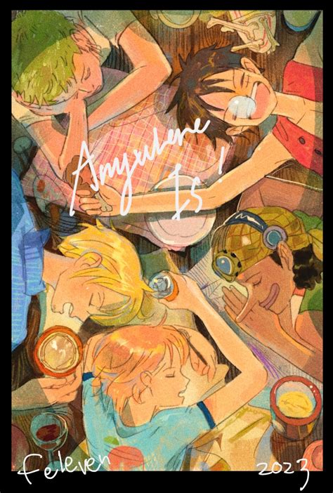Nami Monkey D Luffy Roronoa Zoro Sanji And Usopp One Piece Drawn