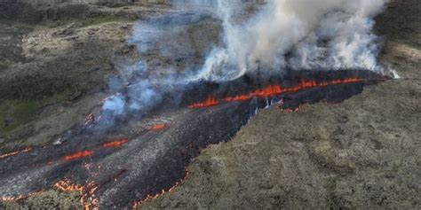 Island Erlebt Dritten Vulkanausbruch Binnen Drei Jahren