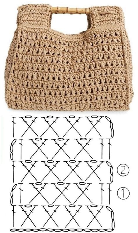 Bolsa de Crochê Passo a Passo 8 Gráficos Lindos e Grátis para Baixar