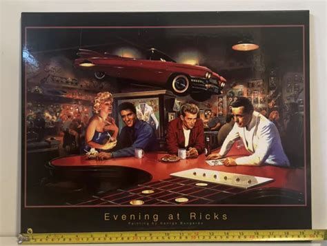 Marilyn Monroe Elvis Presley James Dean Humphrey Bogart Evening At