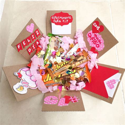 Caja Sorpresa Handmade Birthday Cards Easy Paper Crafts Box Patterns