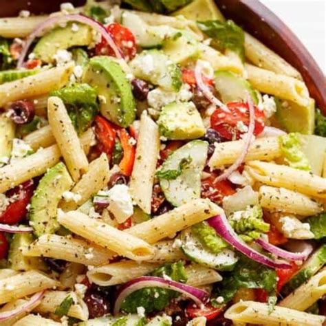 Lemon Herb Mediterranean Pasta Salad Cafe Delites
