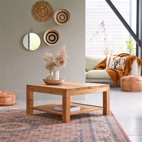 Table basse bois massif 18 idées déco pour le salon
