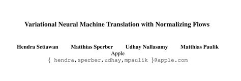 variational nmt with normalizing flows 知乎