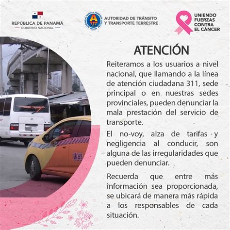 Autoridad del Tránsito on Twitter La denuncia es una responsabilidad
