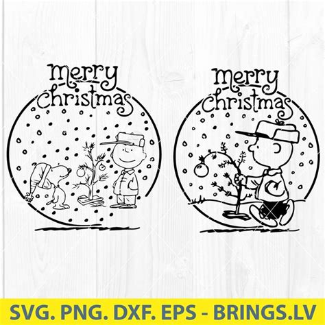 Charlie Brown Christmas SVG Cut File Funny Snoopy SVG Christmas Svg