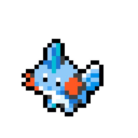 Pixilart Mudkip Sprite By Hawkinjac