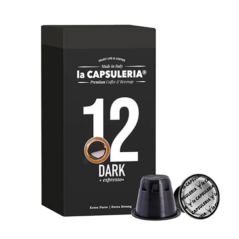 Sötét eszpresszókávé Nespresso val kompatibilis kapszulák