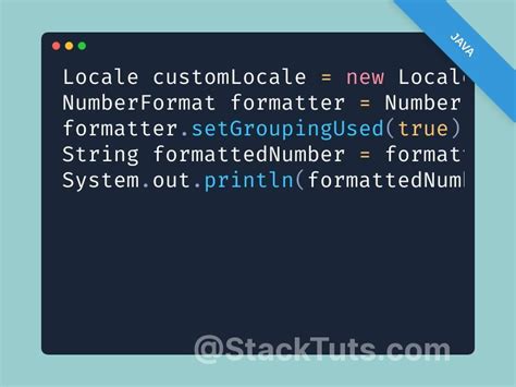 How To Set Thousands Separator In Java StackTuts