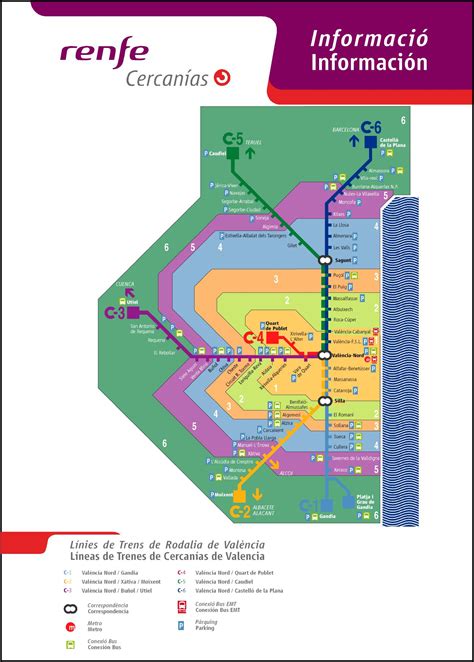 Valencia Railway Map