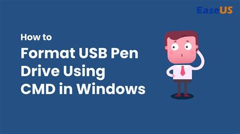format usb pen drive using cmd with video guide