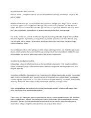Coursehero Doc 753 Docx Help Nail Down The Shape Of The Sun If All