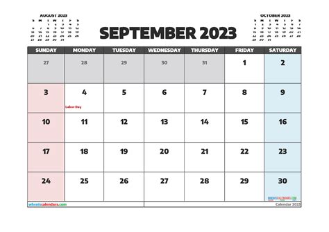 Free Printable September Calendar Templates Yearlycalendars Net