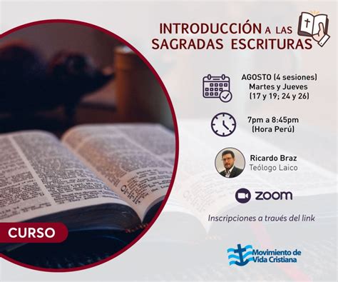 Formación Introducción a las Sagradas Escrituras Movimiento de Vida