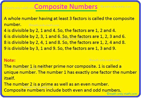 prime and composite numbers homework help prime numbers and composite numbers
