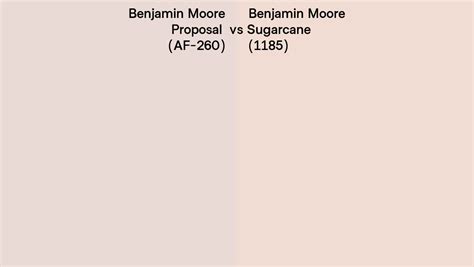 Benjamin Moore Proposal Vs Sugarcane Side By Side Comparison