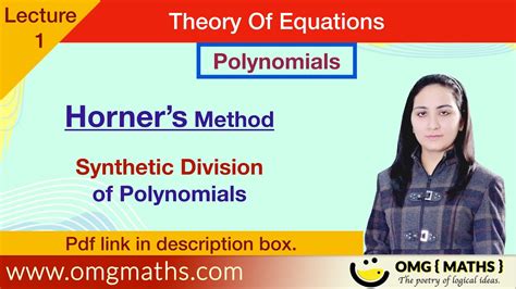 Synthetic Division Horner S Method Synthetic Division Of