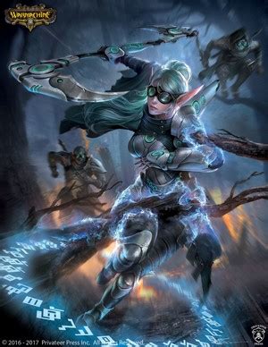 Jeremy Chong Magic Drawing Turquise Blue Scythe Glasses Weapon
