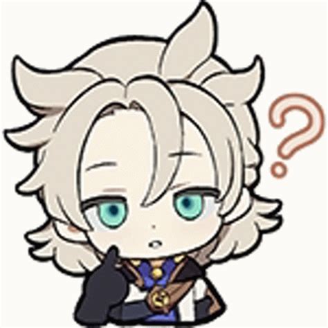 Genshin Impact Emote Sticker Genshin Impact Emote Albedo GIFs