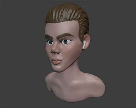 Timelapse Finishing Rain S Head Design Stylized Character Workflow