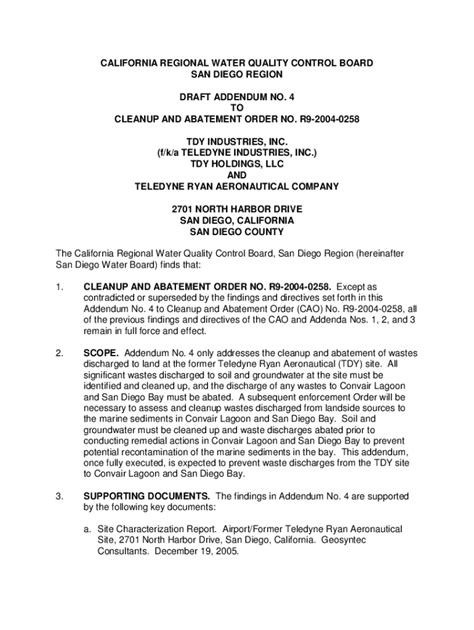 Fillable Online Waterboards Ca GovAddendum3CALIFORNIA REGIONAL