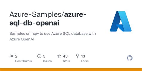 github azure samples azure sql db openai samples on how to use azure sql database with azure