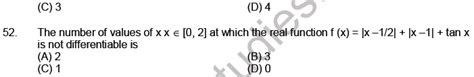 jee mathematics limits continuity and differentiability mcqs set a multiple choice questions