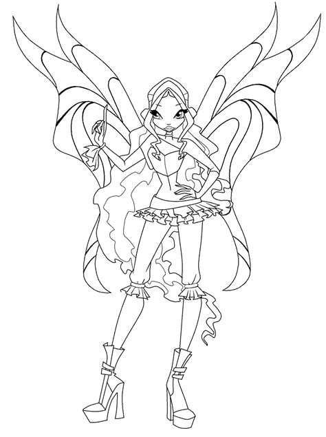 Winx Club All Colorear Colorea A Layla Speedix