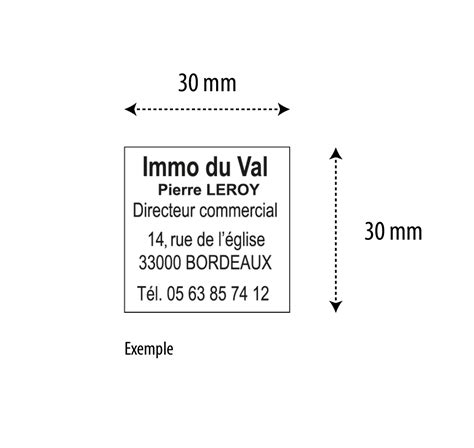 Tampon De Poche Trodat Printy 9430 30x30mm Tamponnemoi