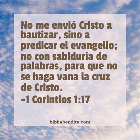 Explicación 1 Corintios 1 17 No me envió Cristo a bautizar sino a
