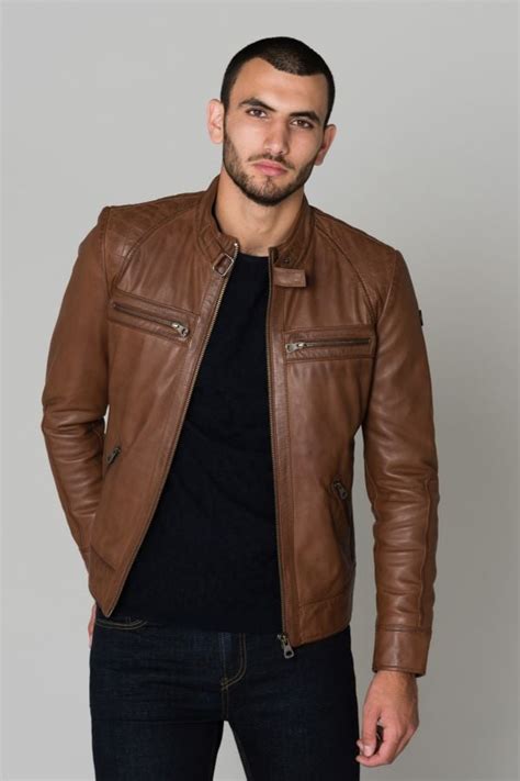 Blouson Homme Redskins Balboa Holster Cognac Cuir City