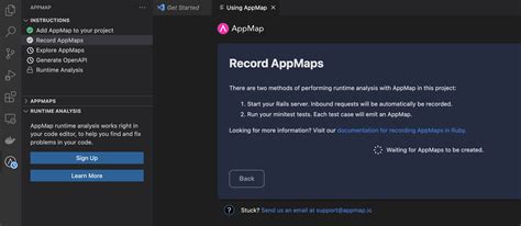 `record appmaps` appears as completed in the sidebar despite no appmaps created · issue 550