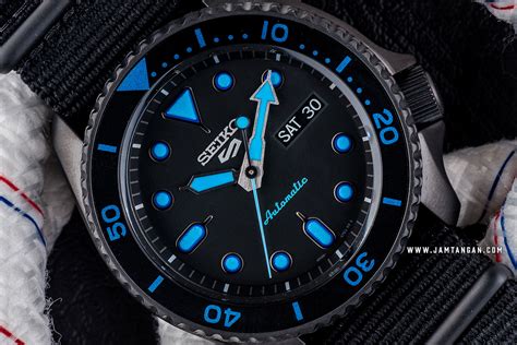 Seiko Sports Srpd K Automatic Black Dial Black Nylon Strap