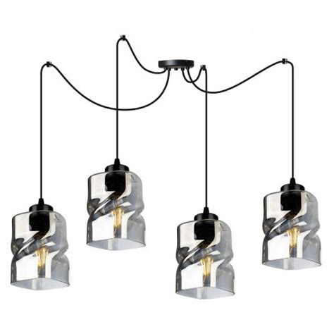 Industrialna Nowoczesna Lampa Wisząca Pojedyncza ze Szklanym Kloszem