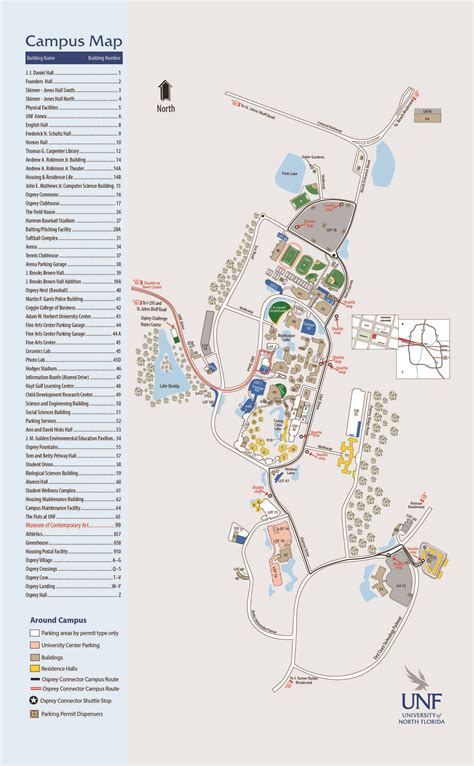Unf Campus Map Pdf