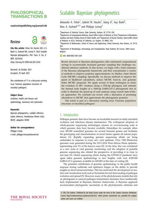 pdf scalable bayesian phylogenetics