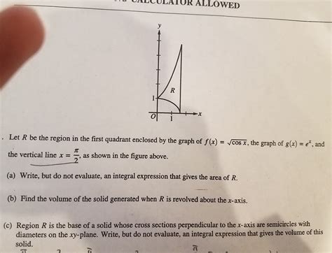 solved tu calculatur allowed let r be the region in the