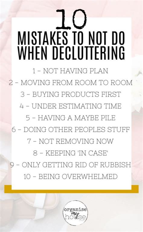 10 Common Mistakes To Always Avoid When Getting Rid Of Clutter In 2020